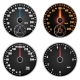 Speedometer Indicator Mockup Set Realistic Style, Vectors | GraphicRiver