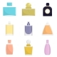 Fragrance Bottles Perfume Icons Set Flat Style, Vectors | GraphicRiver