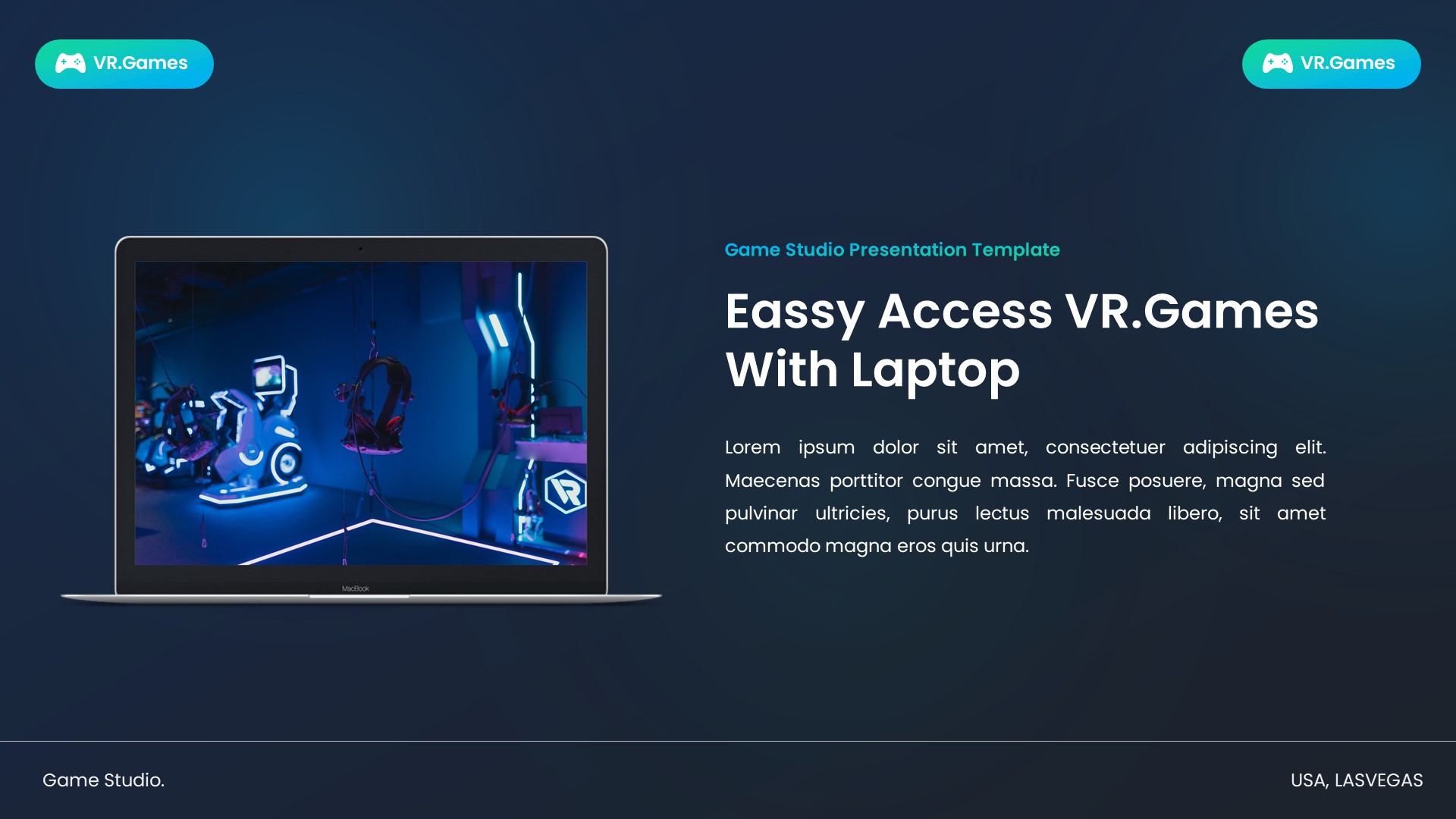 VR Games - Gaming Studio Keynote Template, Presentation Templates ...