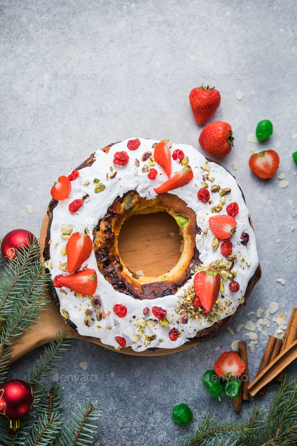 Epiphany cake, Kings cake, Roscon de reyes or Rosca de reyes ...