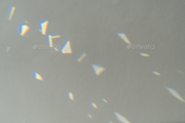 Crystal light reflections for overlay mockup on light background ...