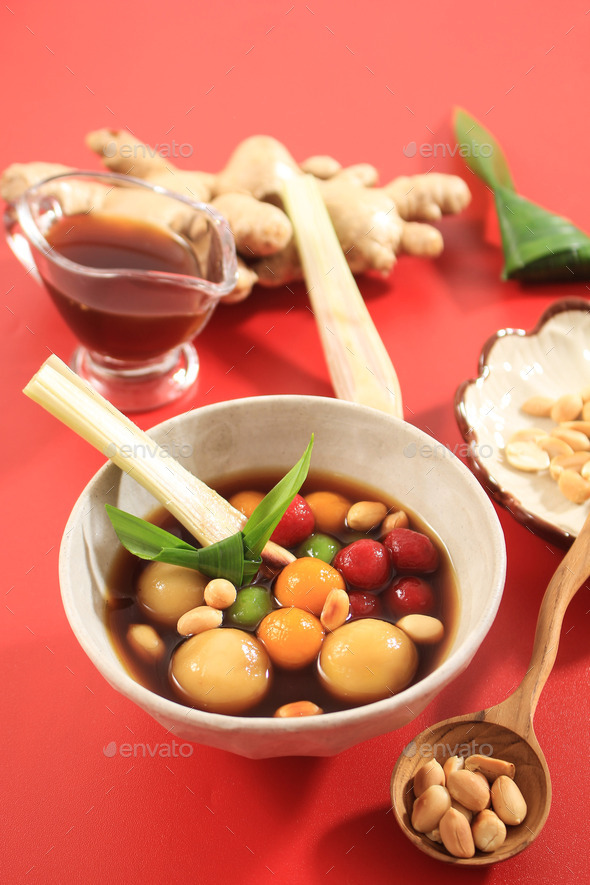 Tang Yuan or Wedang Ronde Jahe is Glutinous Rice Balls with Ginger and ...