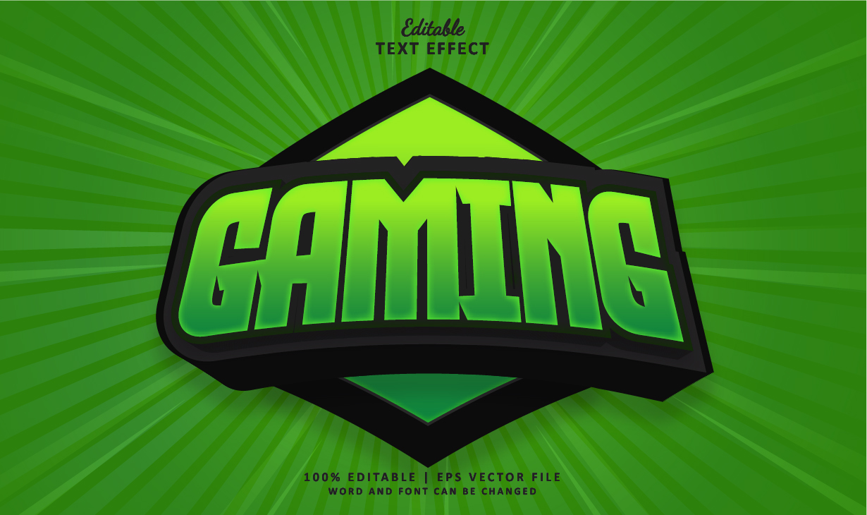 Text Effect Esport Style Logo Gaming, Add-ons | GraphicRiver