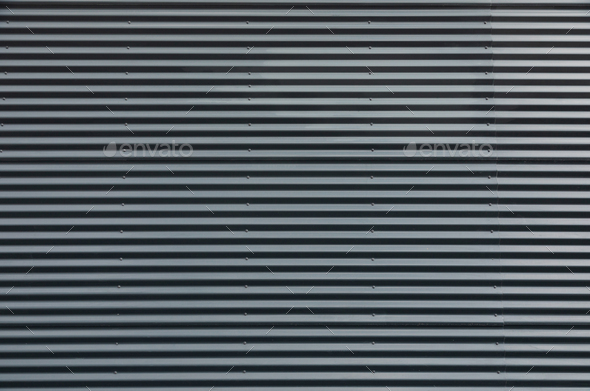 Ribbed metal wall of a modern building Stock Photo by traimakivan ...
