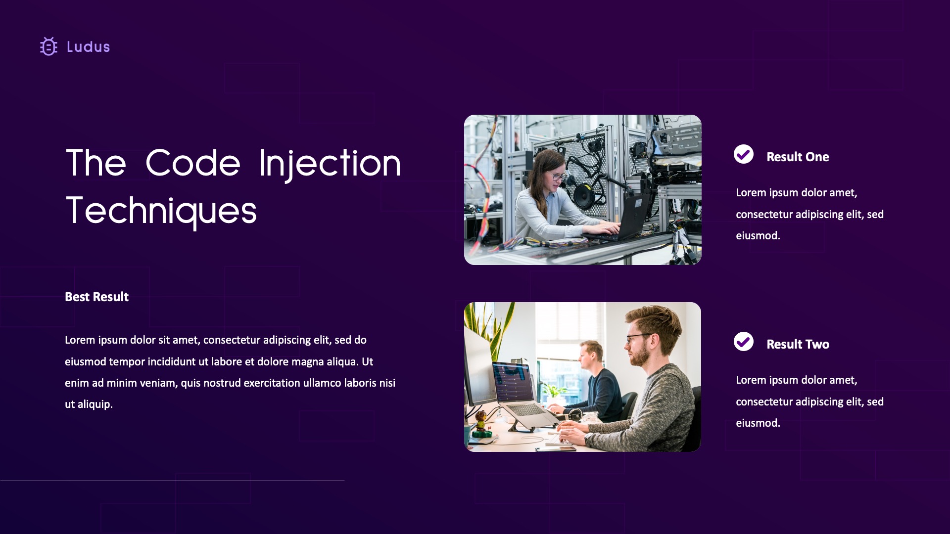 Ludus - Malware Analysis Presentation Google Slides, Presentation Templates