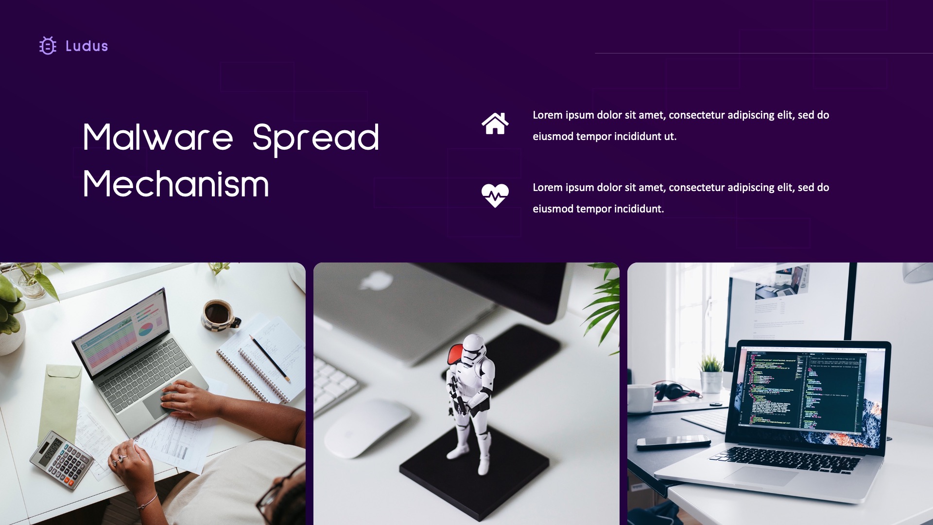 Ludus - Malware Analysis Presentation Google Slides, Presentation Templates