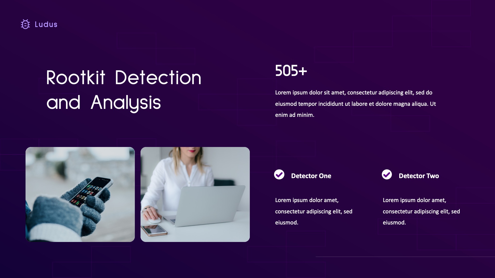 Ludus - Malware Analysis Presentation Google Slides, Presentation Templates