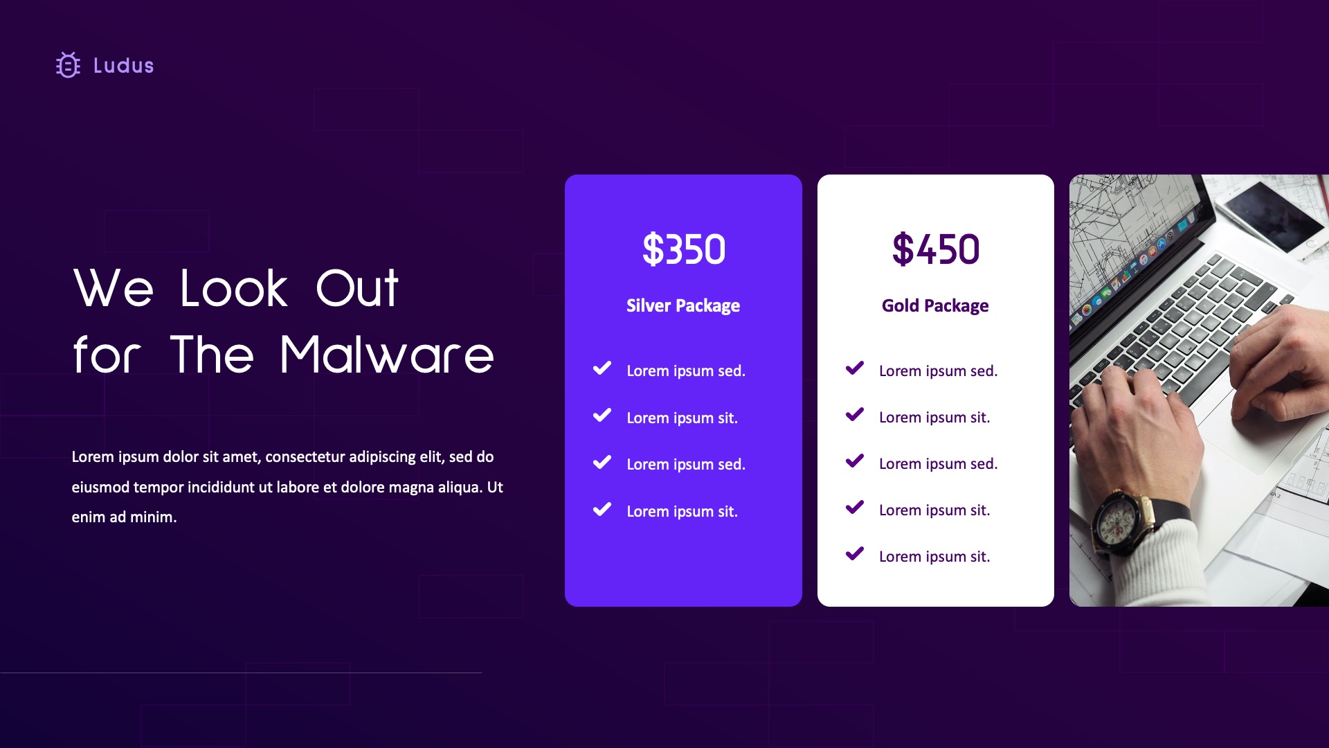 Ludus - Malware Analysis Presentation Google Slides, Presentation Templates