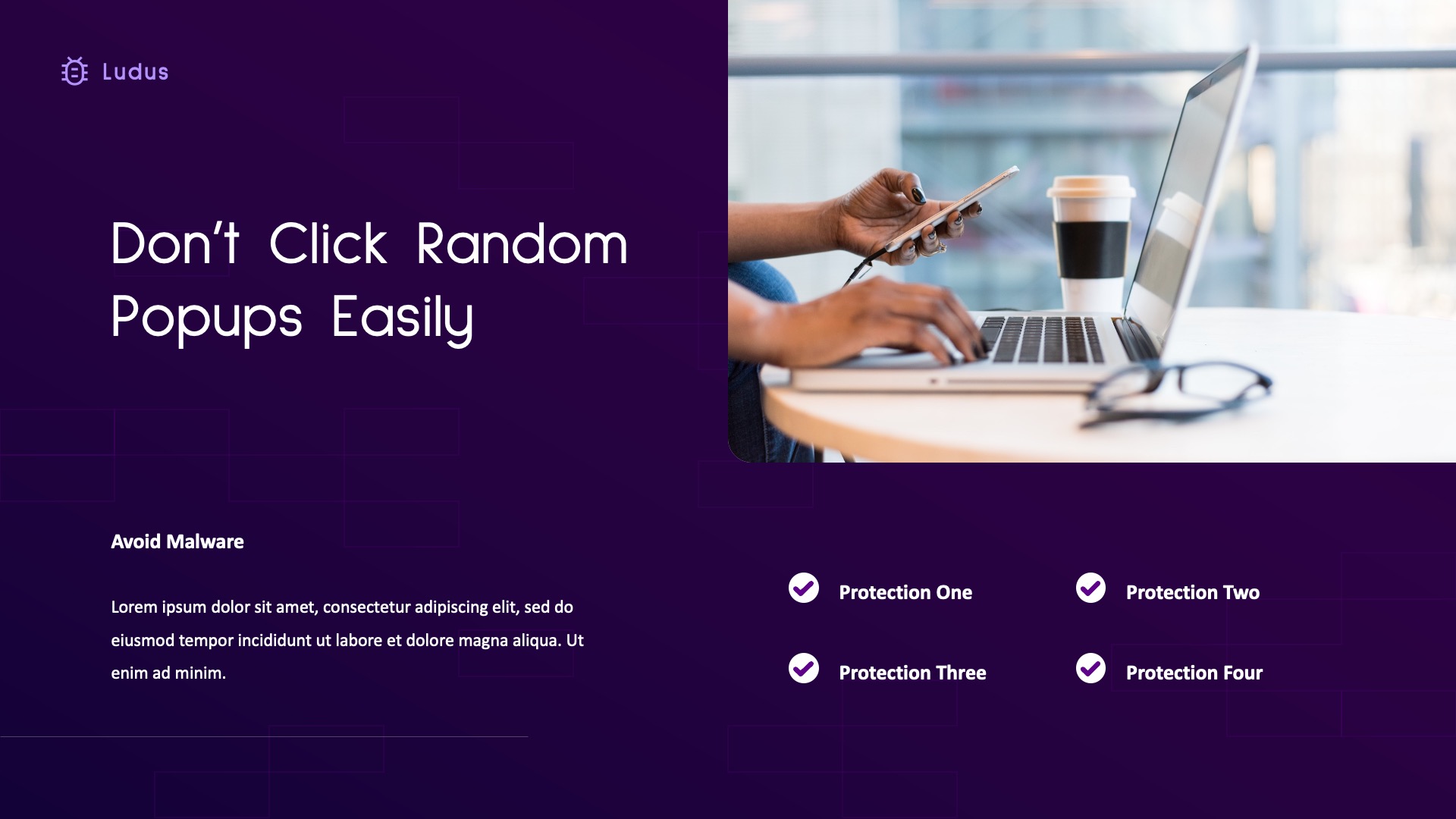 Ludus - Malware Analysis Presentation Google Slides, Presentation Templates