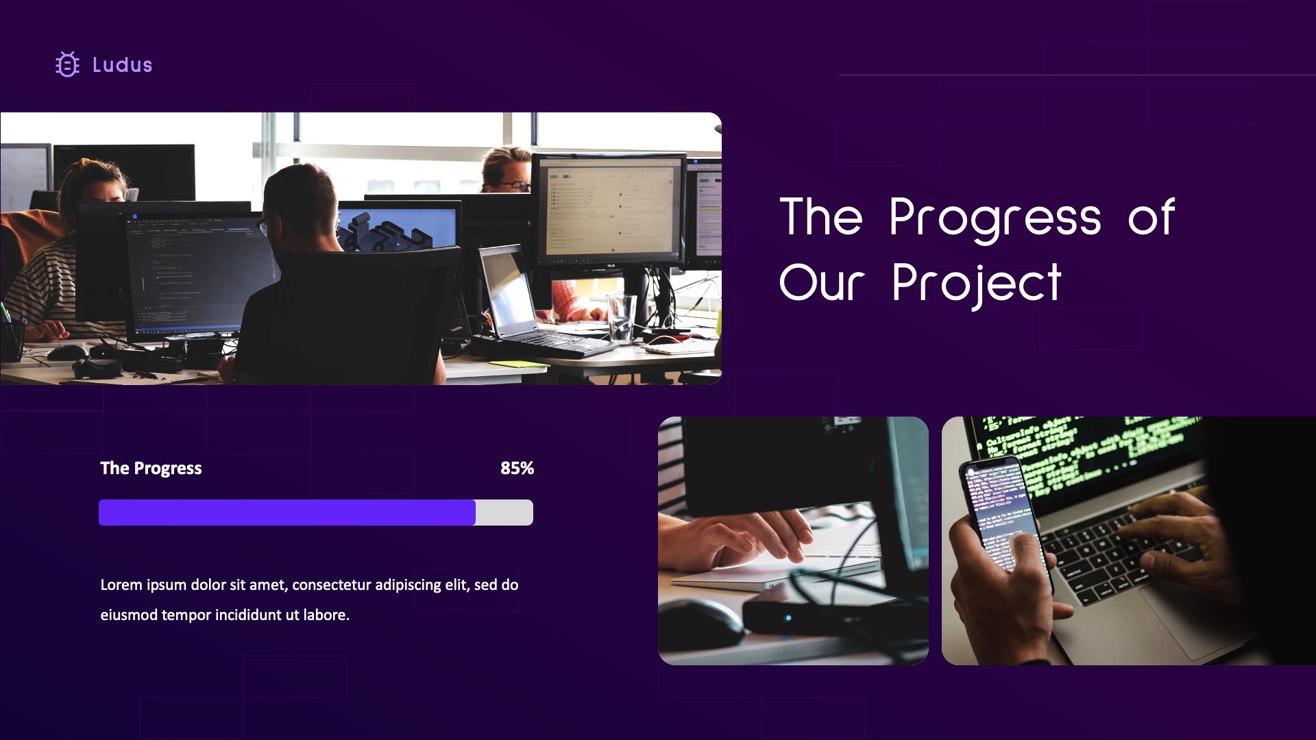 Ludus - Malware Analysis Presentation Google Slides, Presentation Templates