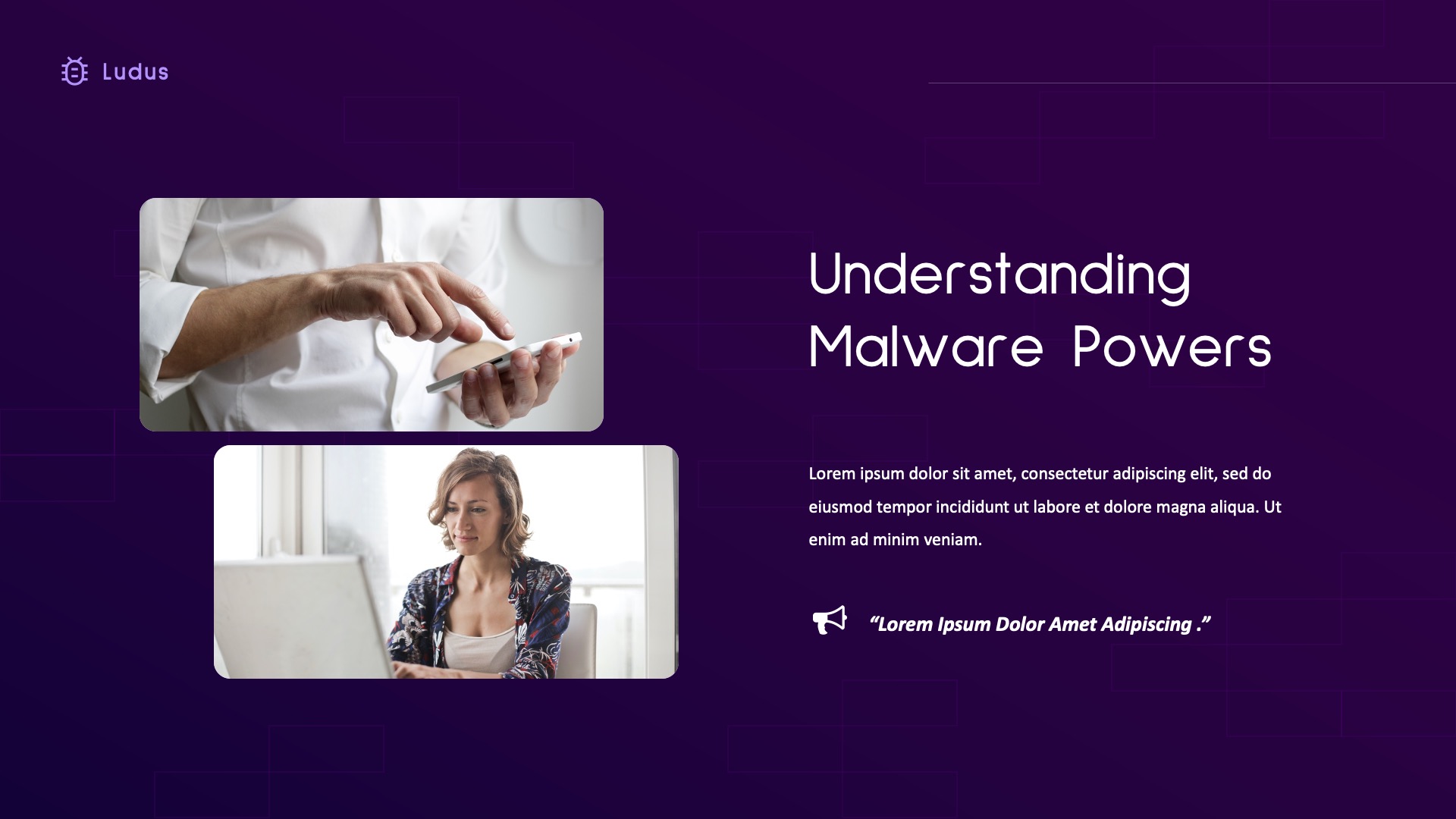 Ludus - Malware Analysis Presentation Google Slides, Presentation Templates