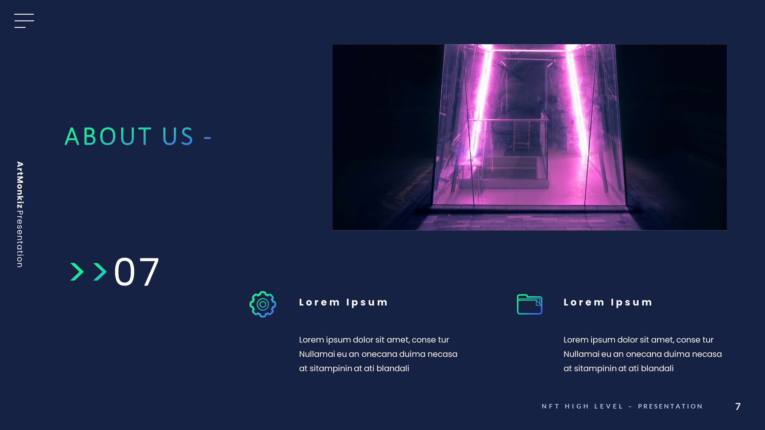 NFT High Level - PowerPoint Presentation Template, Presentation Templates