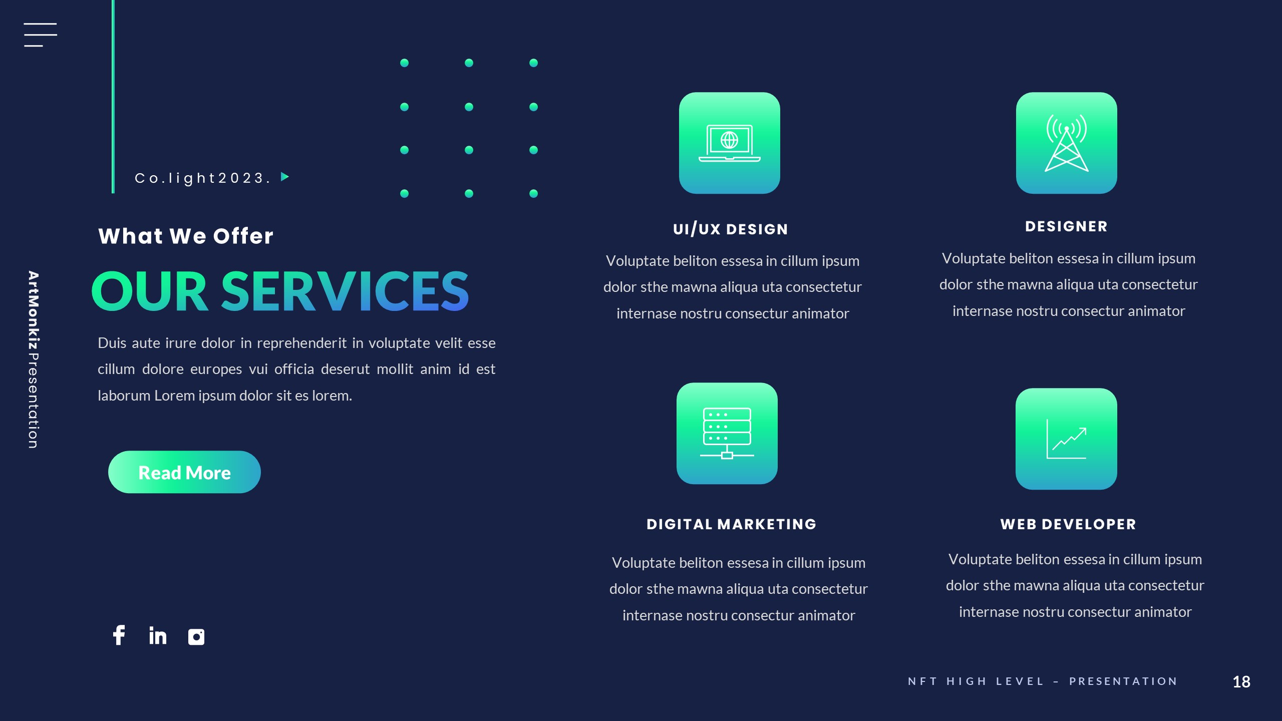 NFT High Level - PowerPoint Presentation Template, Presentation Templates