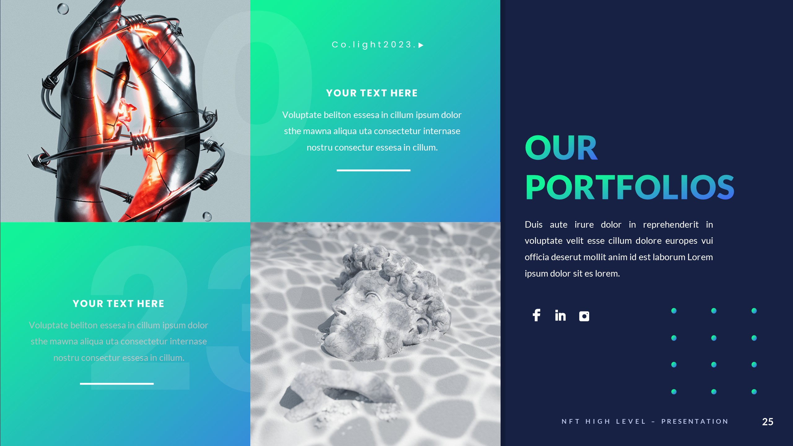 NFT High Level - PowerPoint Presentation Template, Presentation Templates