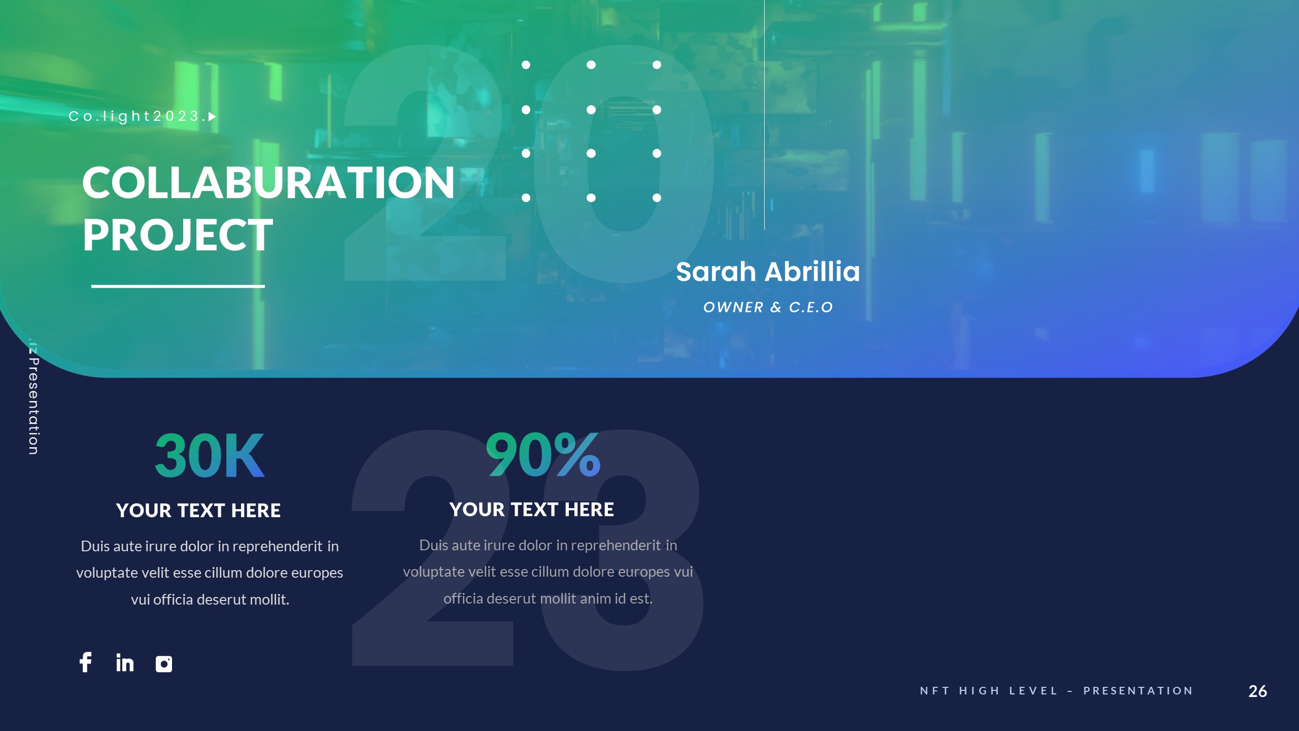 NFT High Level - PowerPoint Presentation Template, Presentation Templates