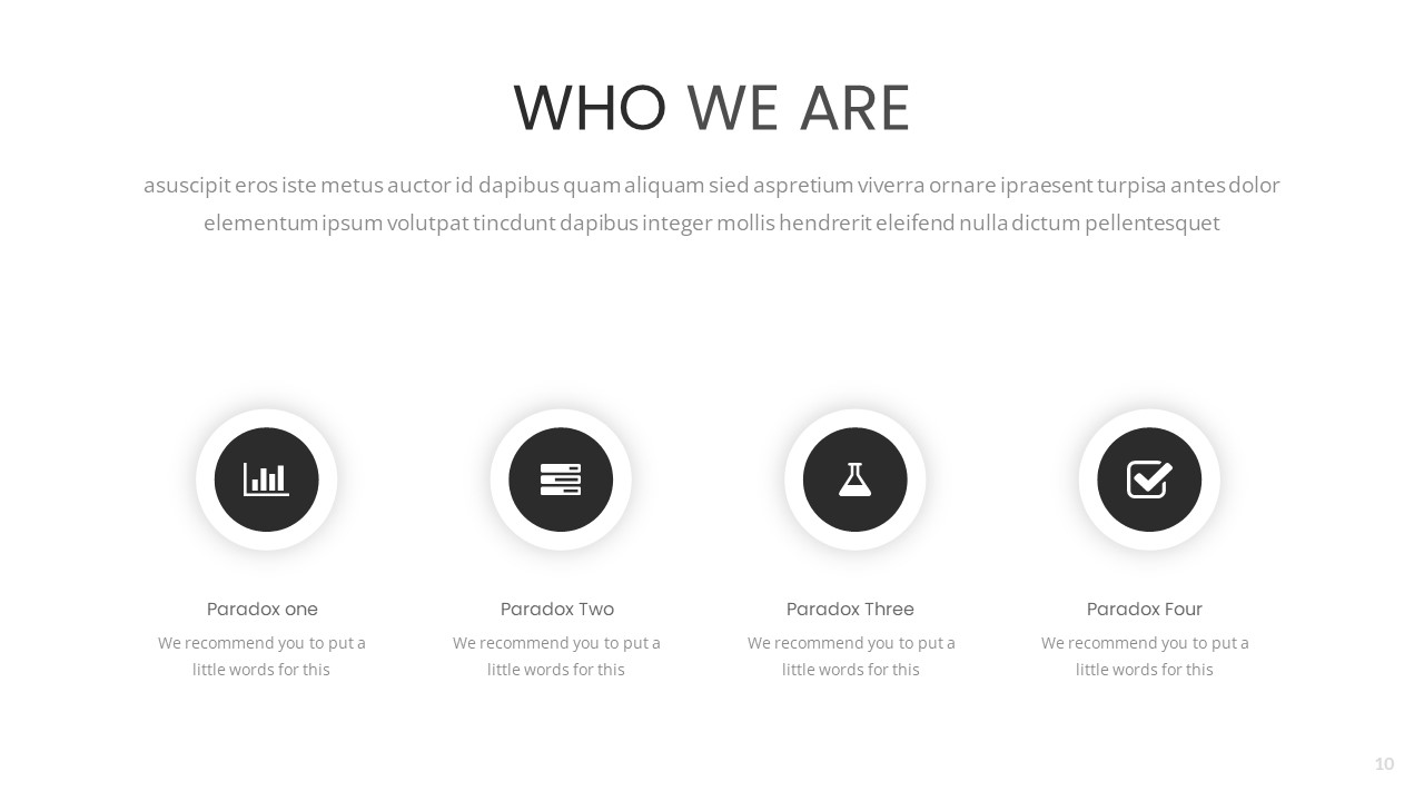 Paradox Life - PowerPoint Presentation Template, Presentation Templates