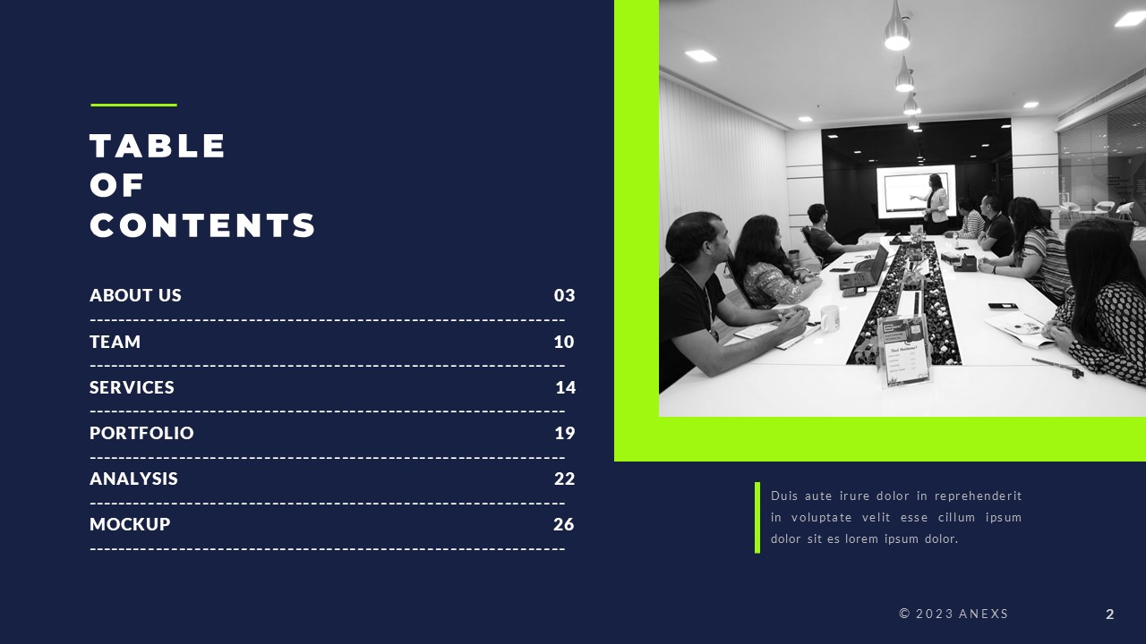 Anex Slides - PowerPoint Presentation Template, Presentation Templates