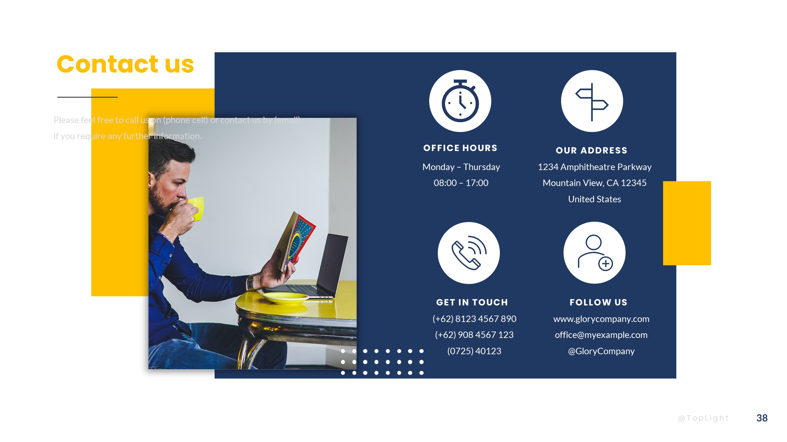 Top Light - PowerPoint Presentation Template, Presentation Templates