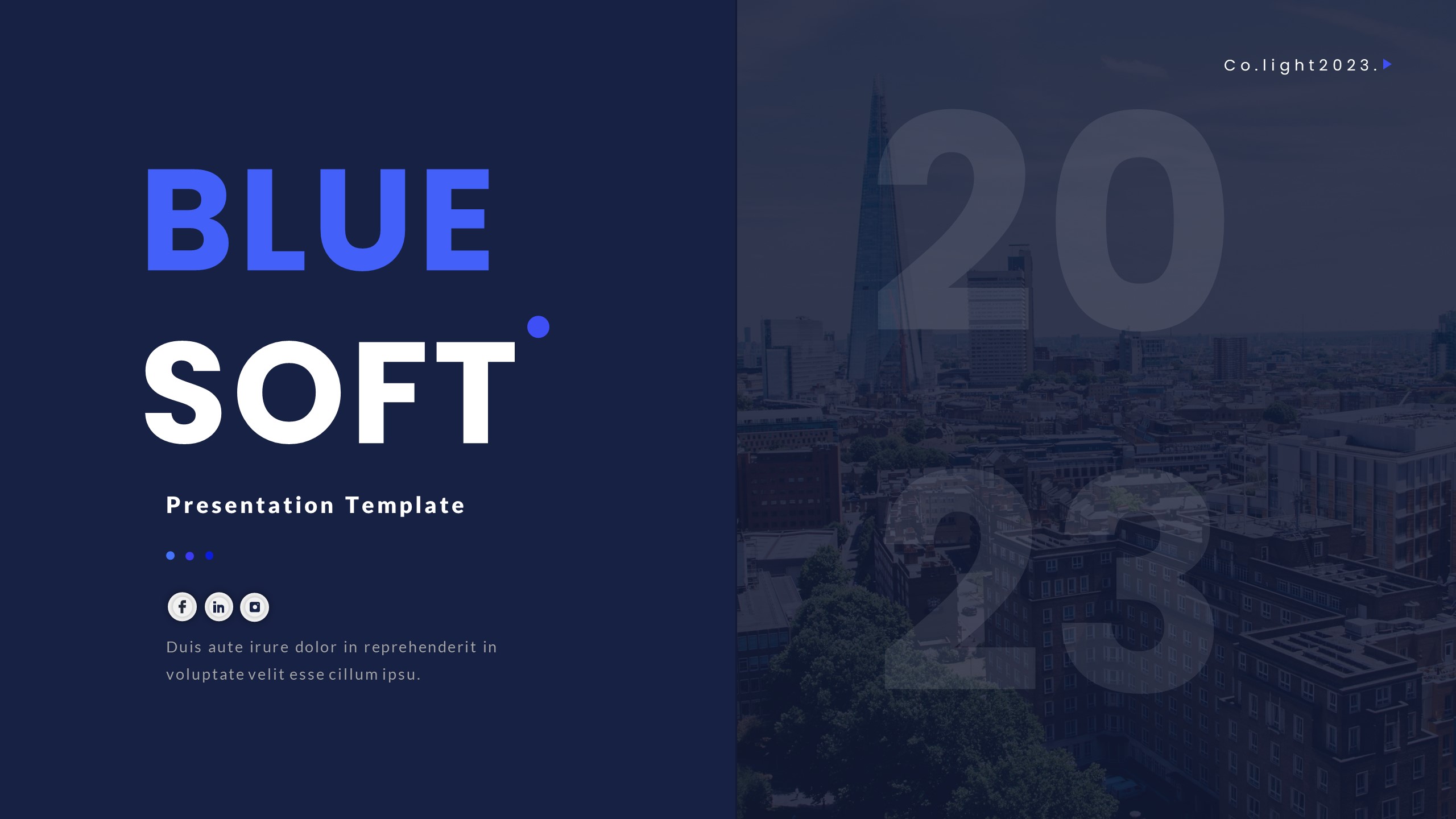Blue Soft - PowerPoint Presentation Template, Presentation Templates