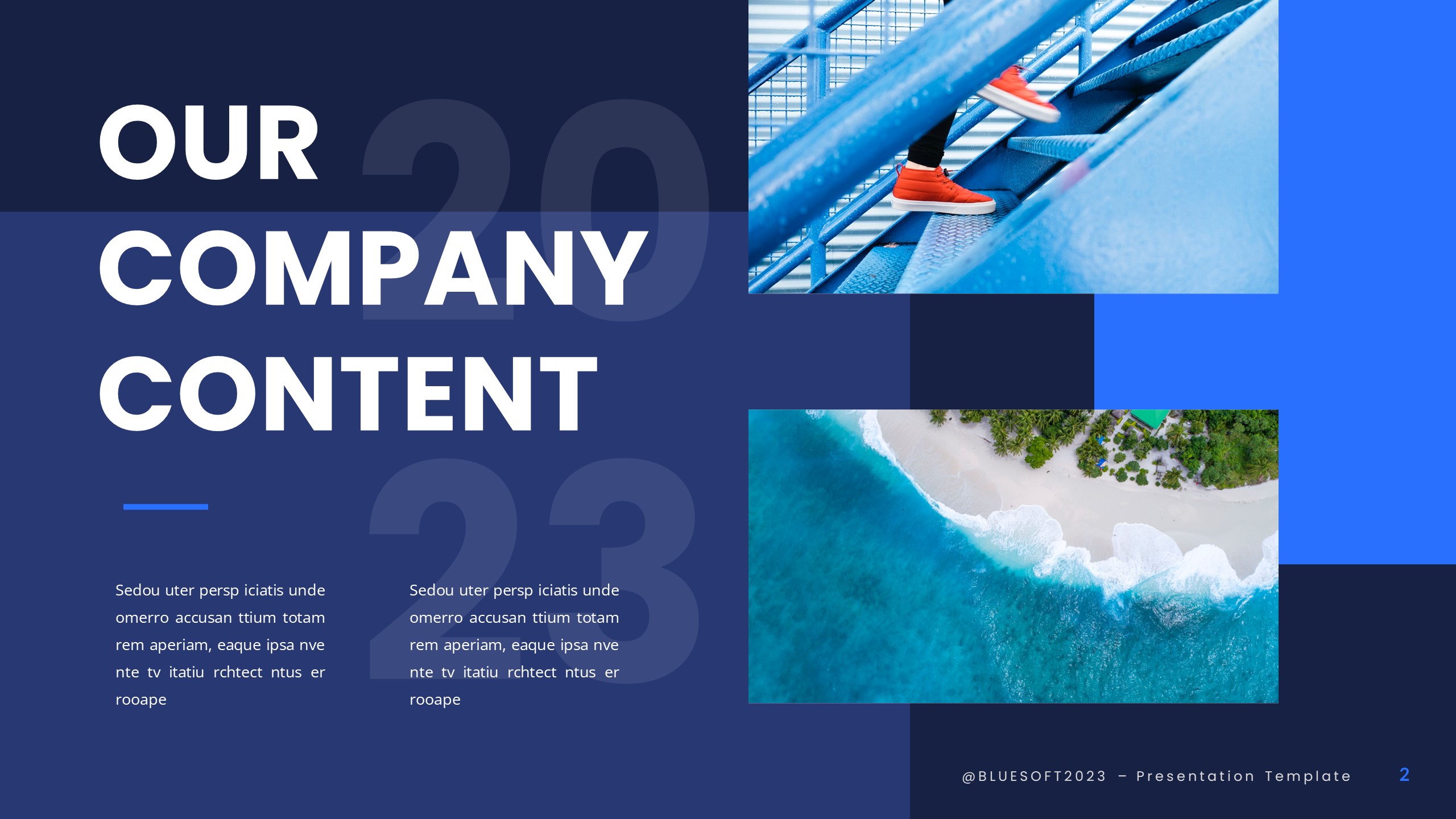 Blue Soft - PowerPoint Presentation Template, Presentation Templates