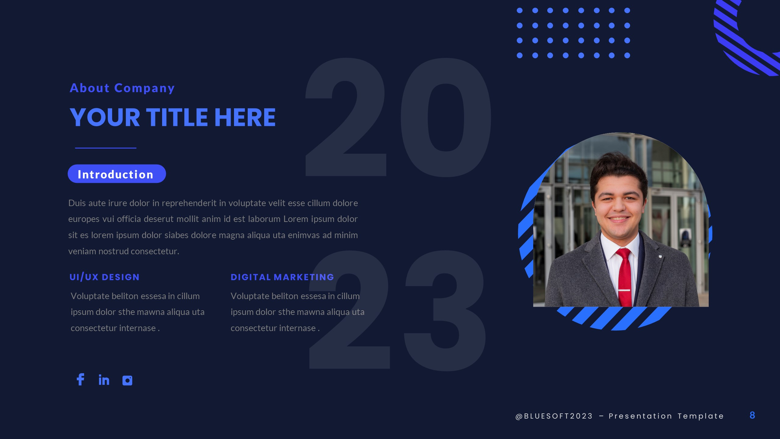 Blue Soft - PowerPoint Presentation Template, Presentation Templates