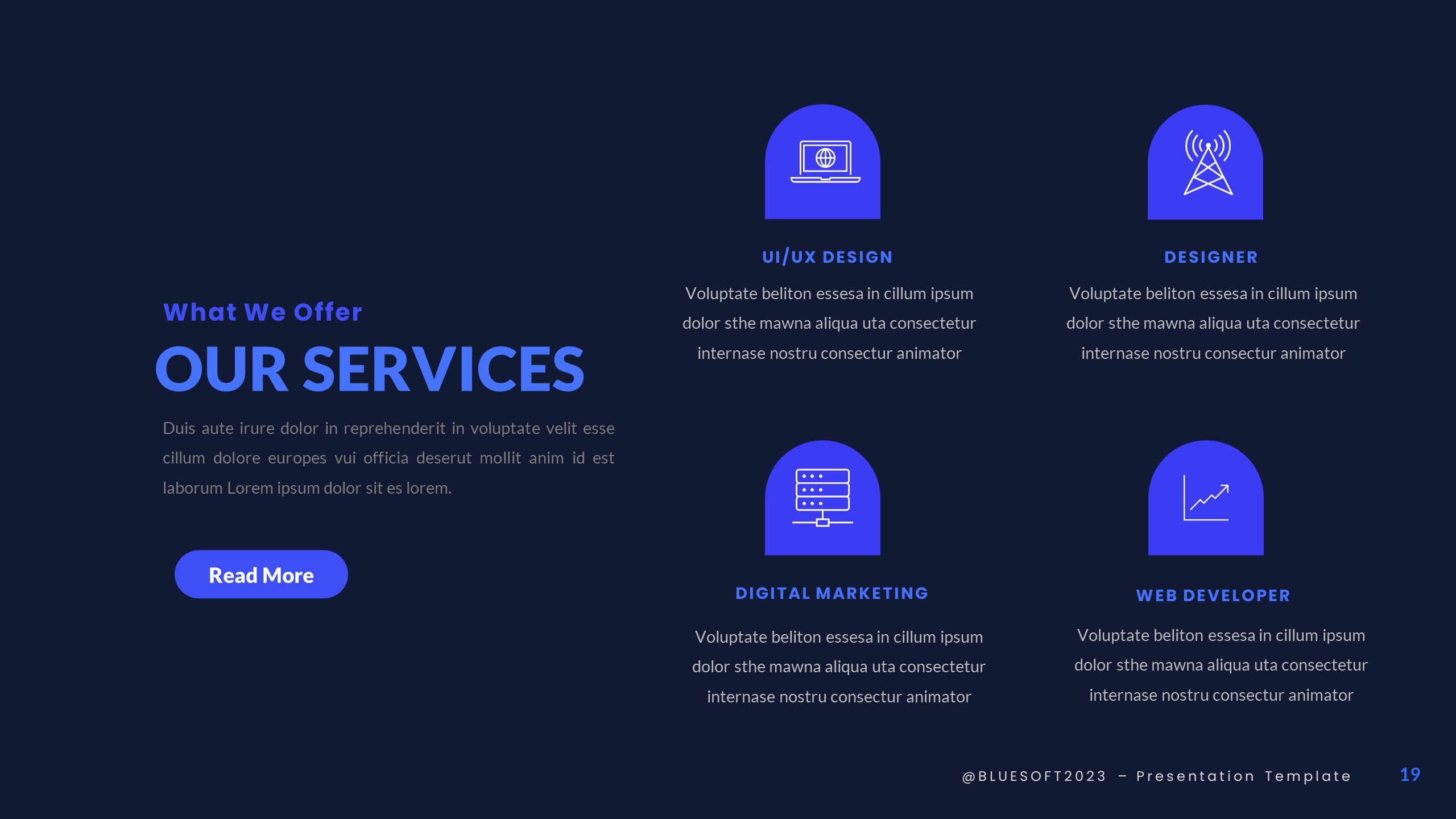 Blue Soft - PowerPoint Presentation Template, Presentation Templates