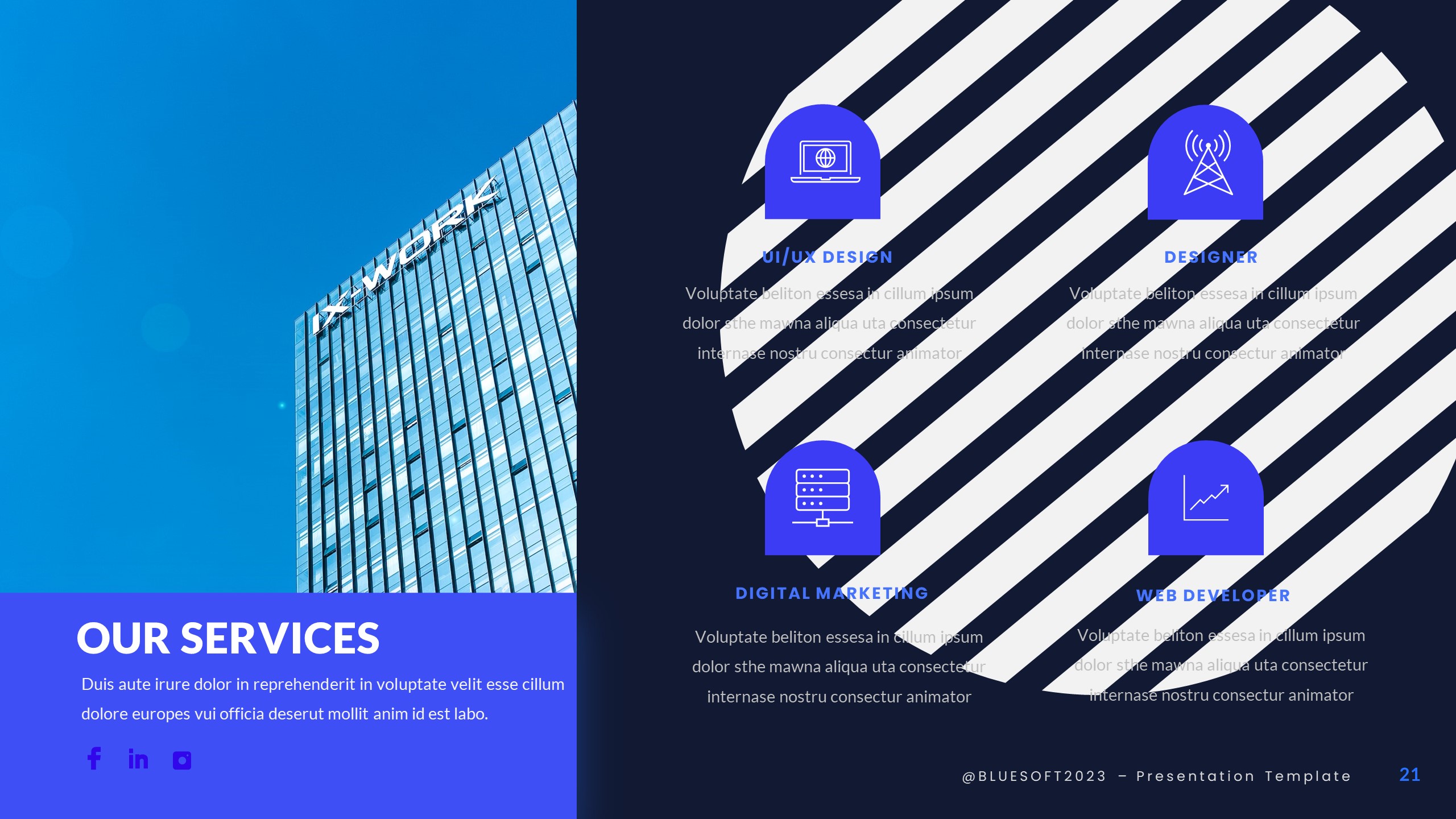 Blue Soft - PowerPoint Presentation Template, Presentation Templates