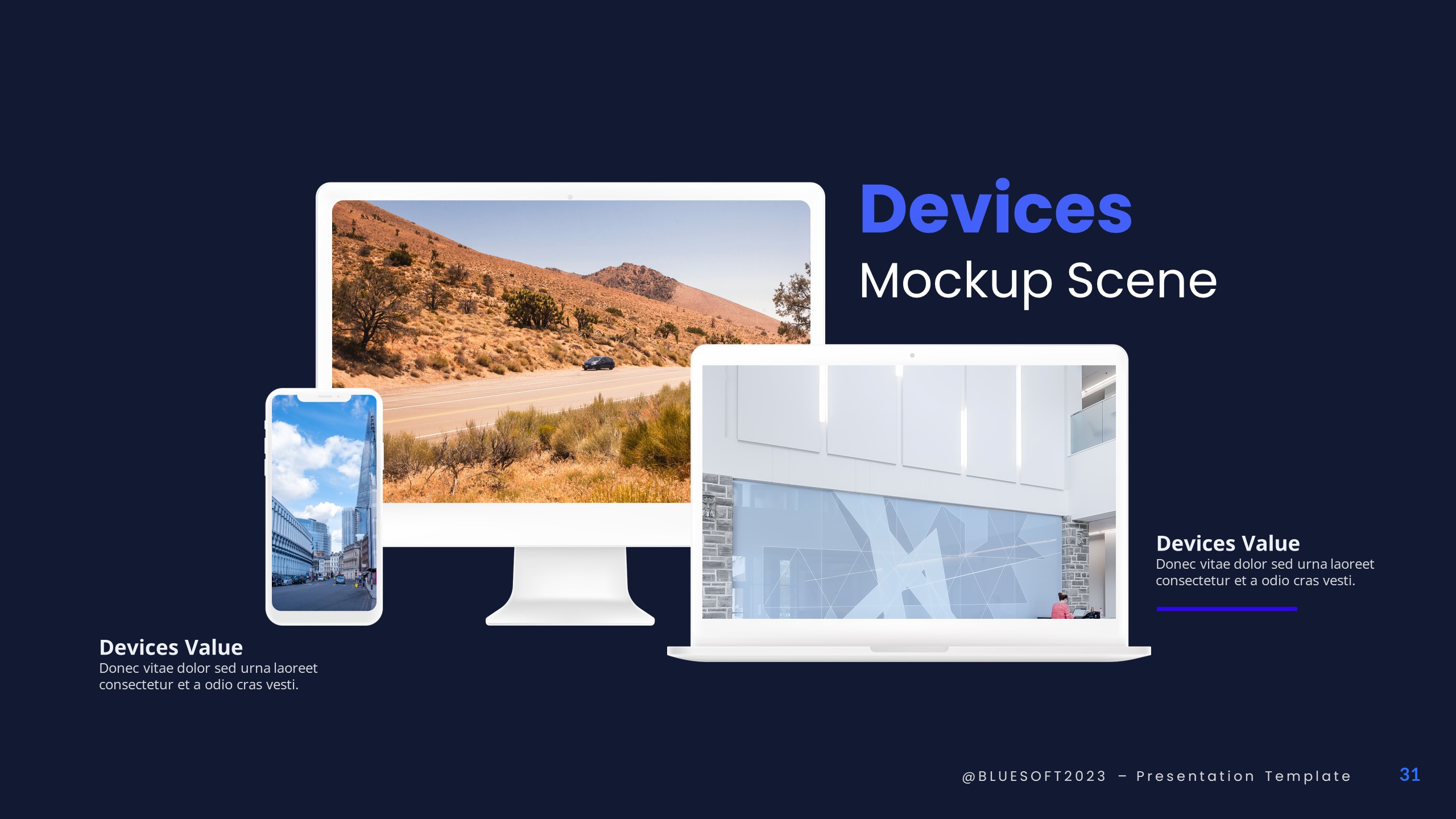 Blue Soft - PowerPoint Presentation Template, Presentation Templates