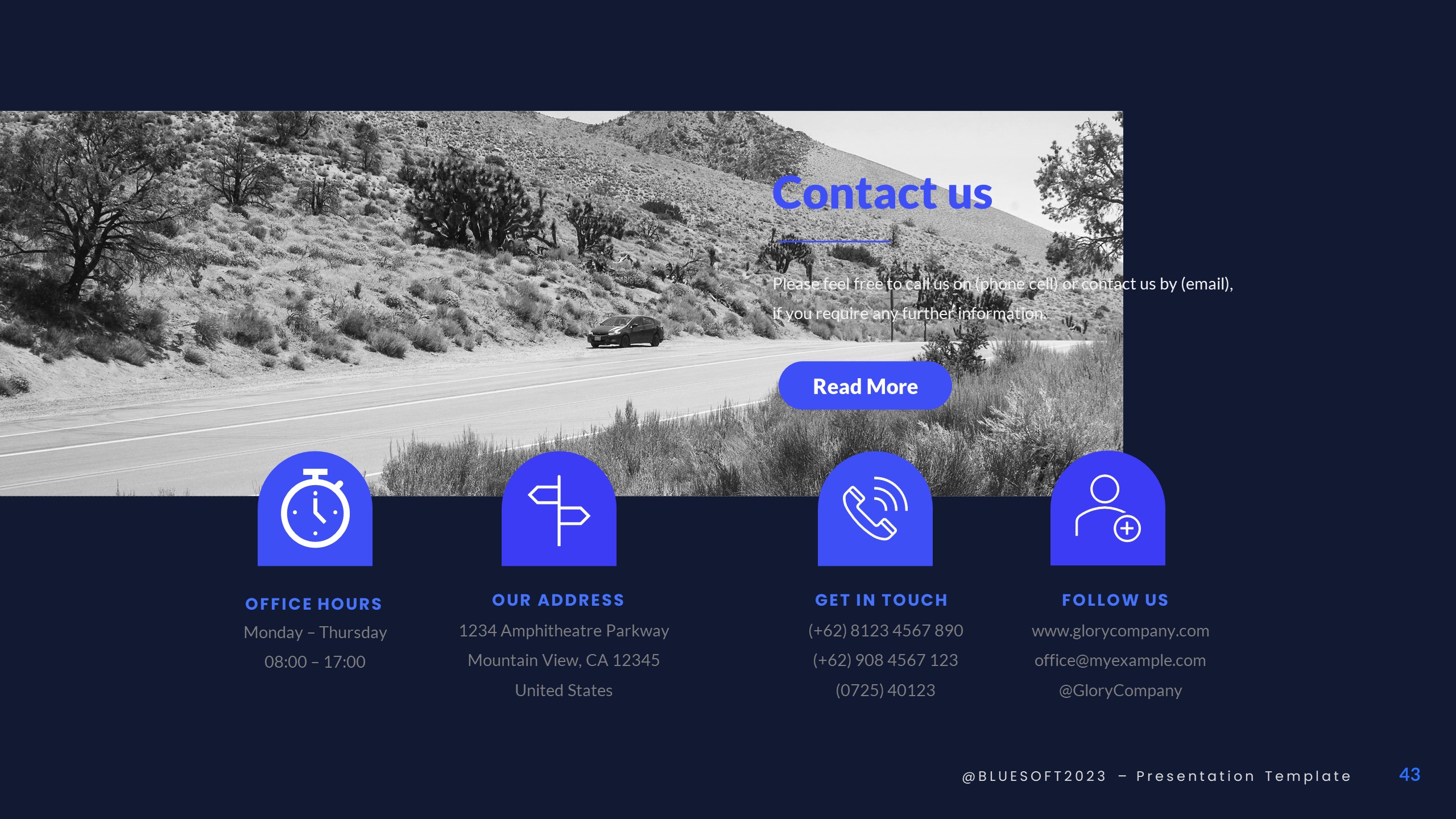 Blue Soft - PowerPoint Presentation Template, Presentation Templates