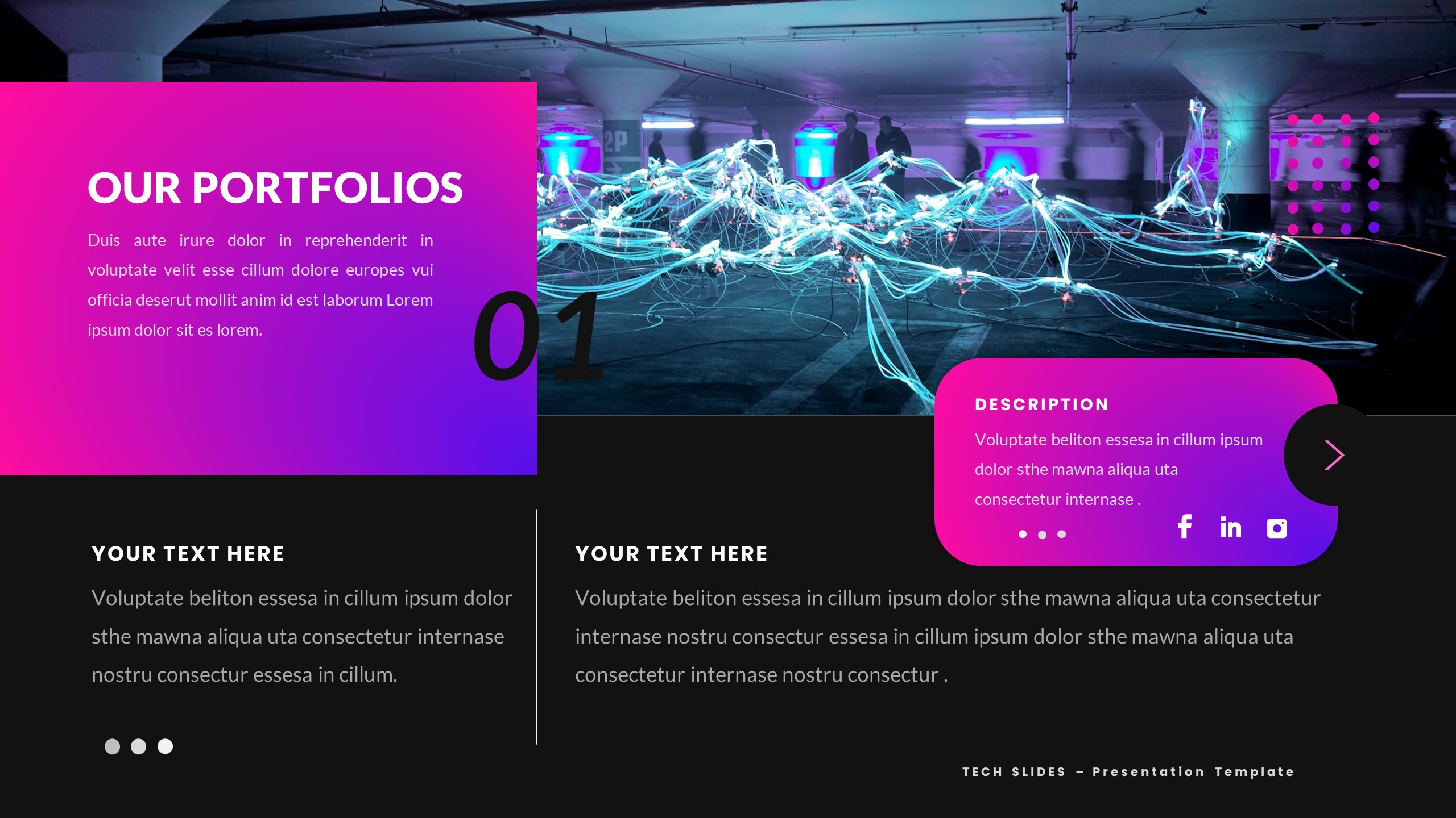 Tech Slides - PowerPoint Presentation Template, Presentation Templates