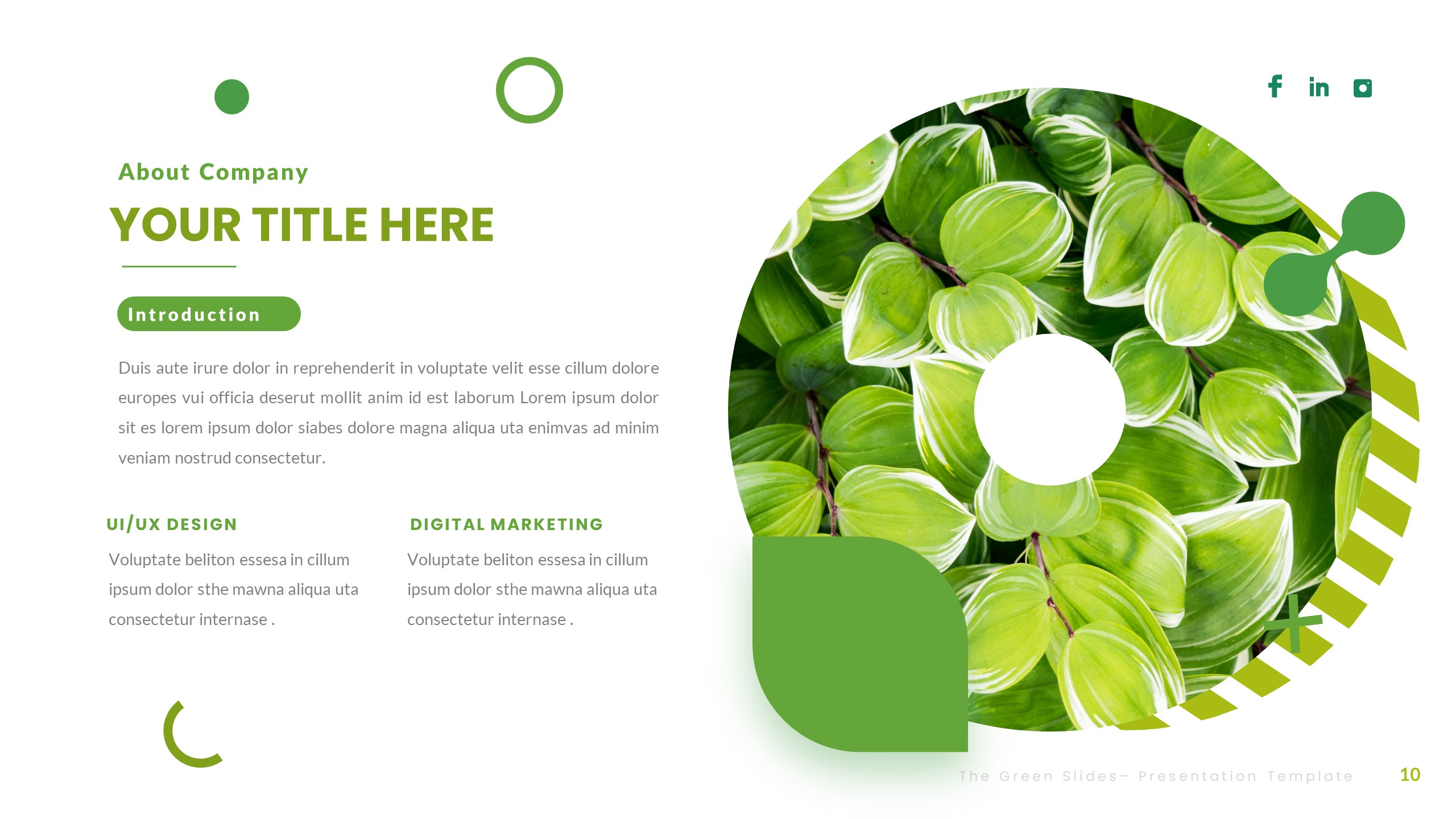 Green - PowerPoint Presentation Template, Presentation Templates ...
