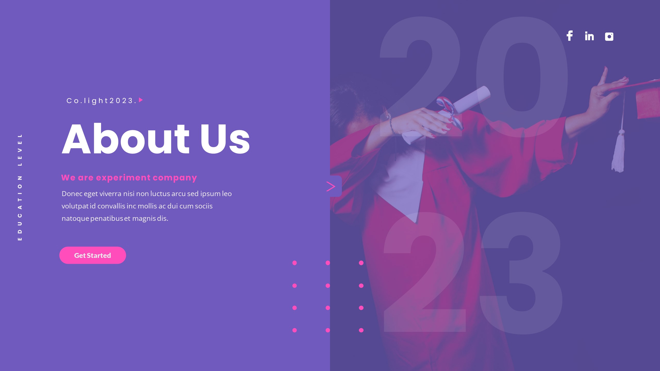 Education Level - PowerPoint Presentation Template, Presentation Templates