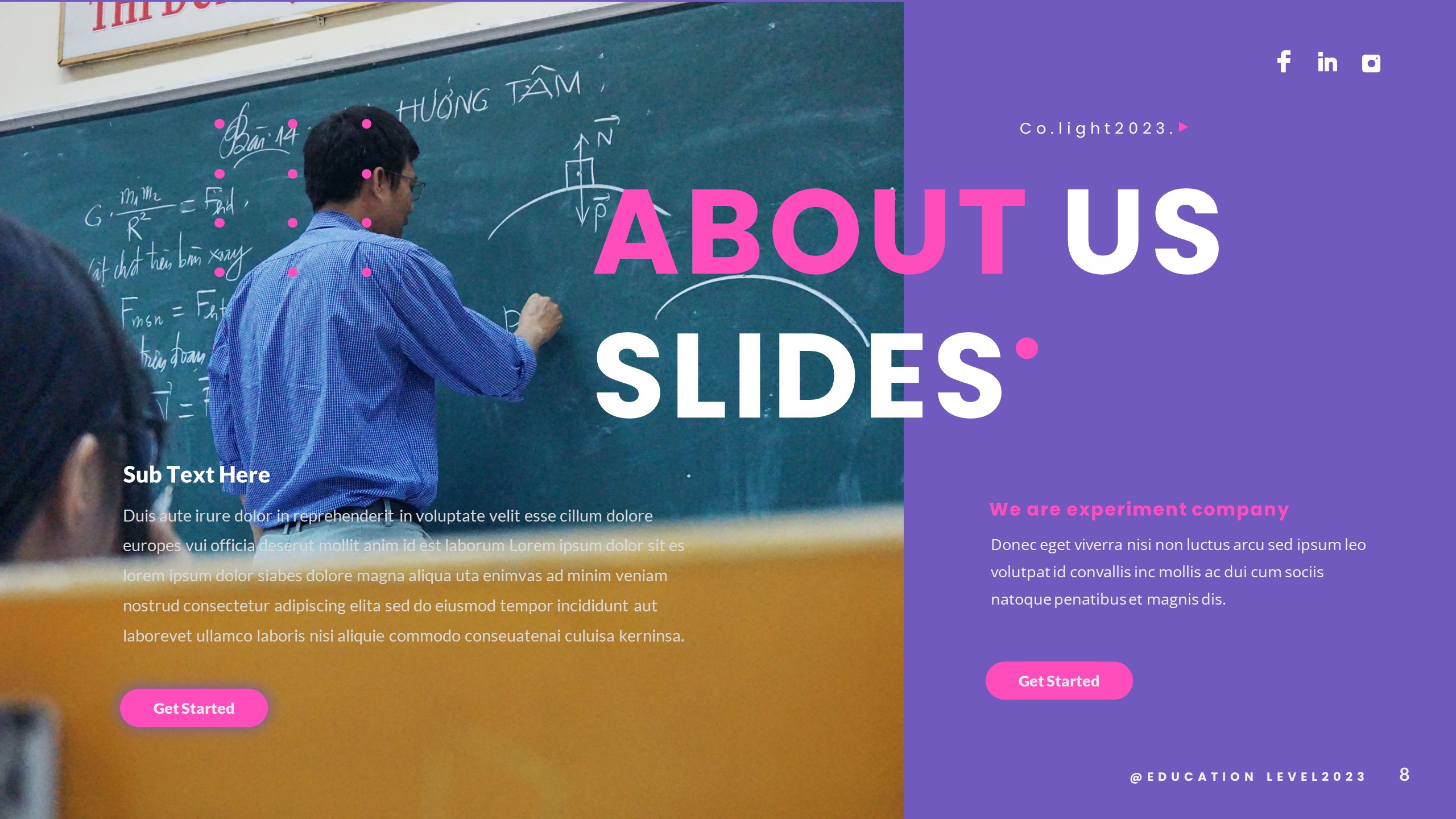 Education Level - PowerPoint Presentation Template, Presentation Templates