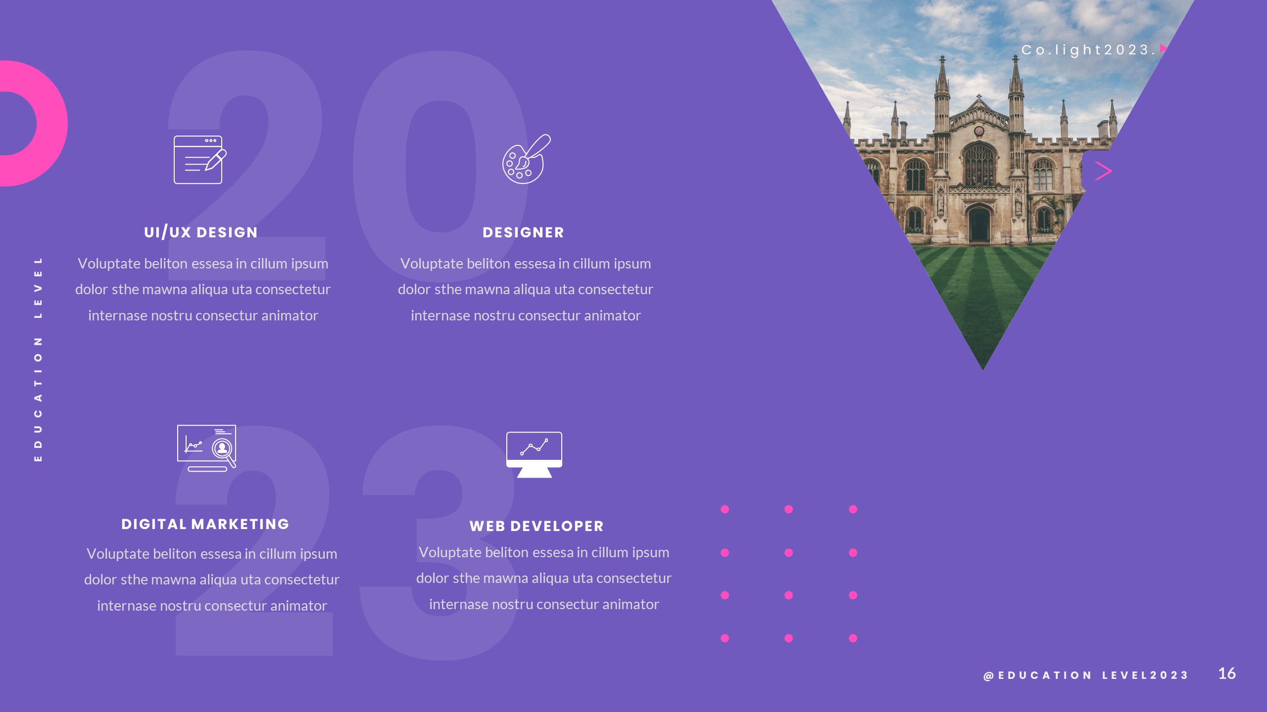 Education Level - PowerPoint Presentation Template, Presentation Templates