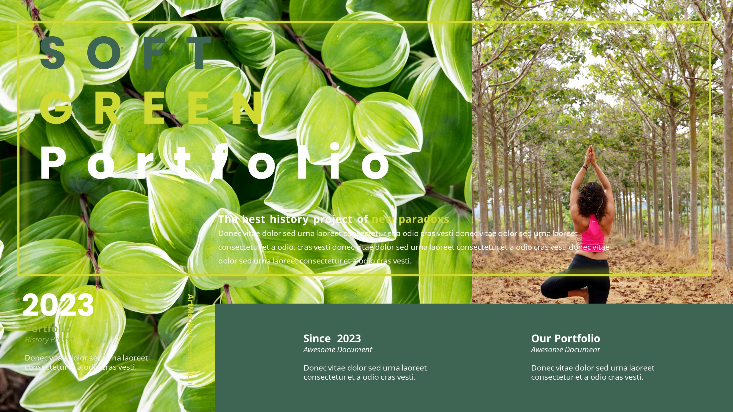 Soft Green - PowerPoint Presentation Template, Presentation Templates