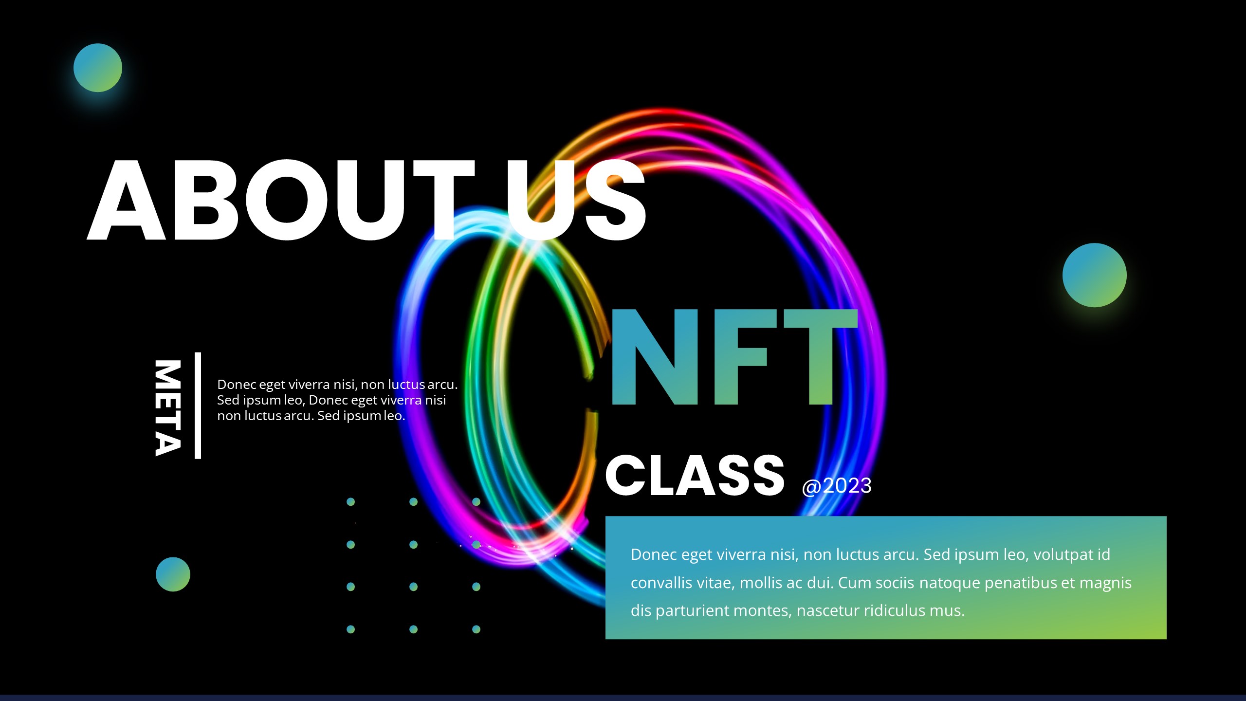 NFT Class - PowerPoint Presentation Template, Presentation Templates