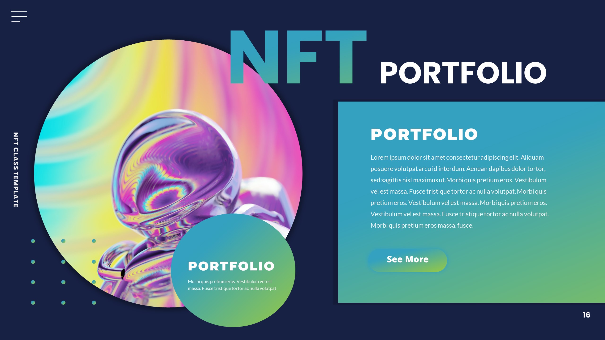 NFT Class - PowerPoint Presentation Template, Presentation Templates
