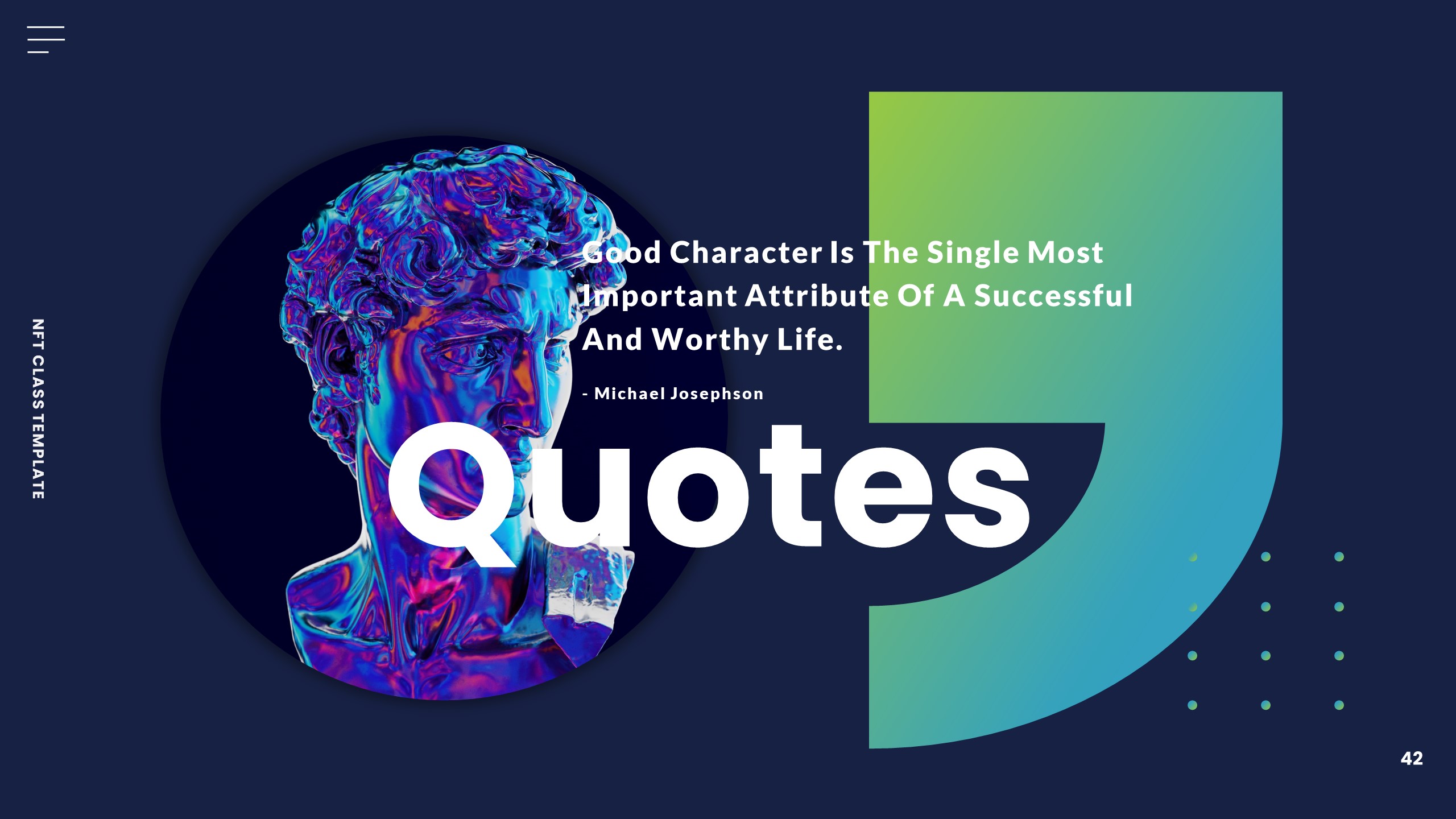 NFT Class - PowerPoint Presentation Template, Presentation Templates