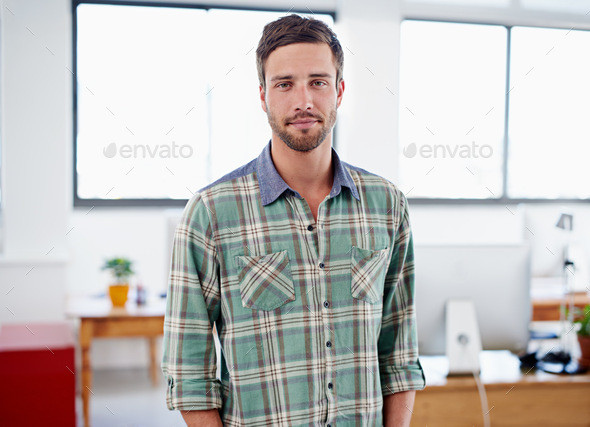 The consummate office professional. Portrait of a stylish young man ...