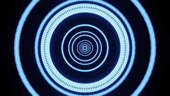Blue Hypnotize Rings Vj Loop Tube HD, Motion Graphics | VideoHive