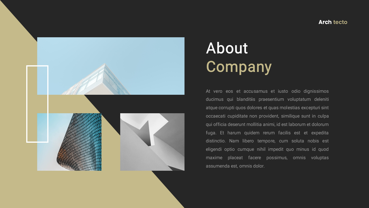 Architecto - Architecture PowerPoint Template, Presentation Templates
