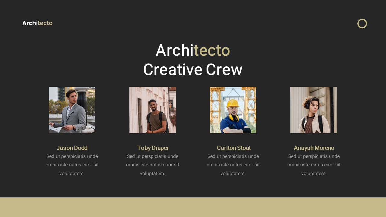 Architecto - Architecture Google Slides Template, Presentation Templates