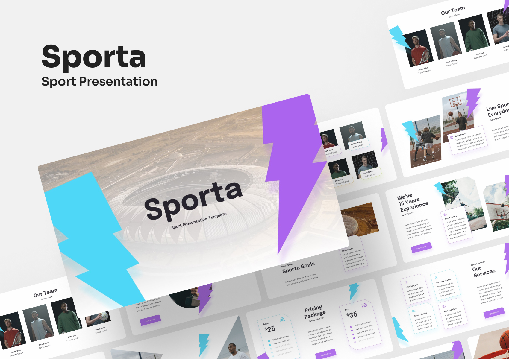 Sporta - Sport PowerPoint Presentation, Presentation Templates ...