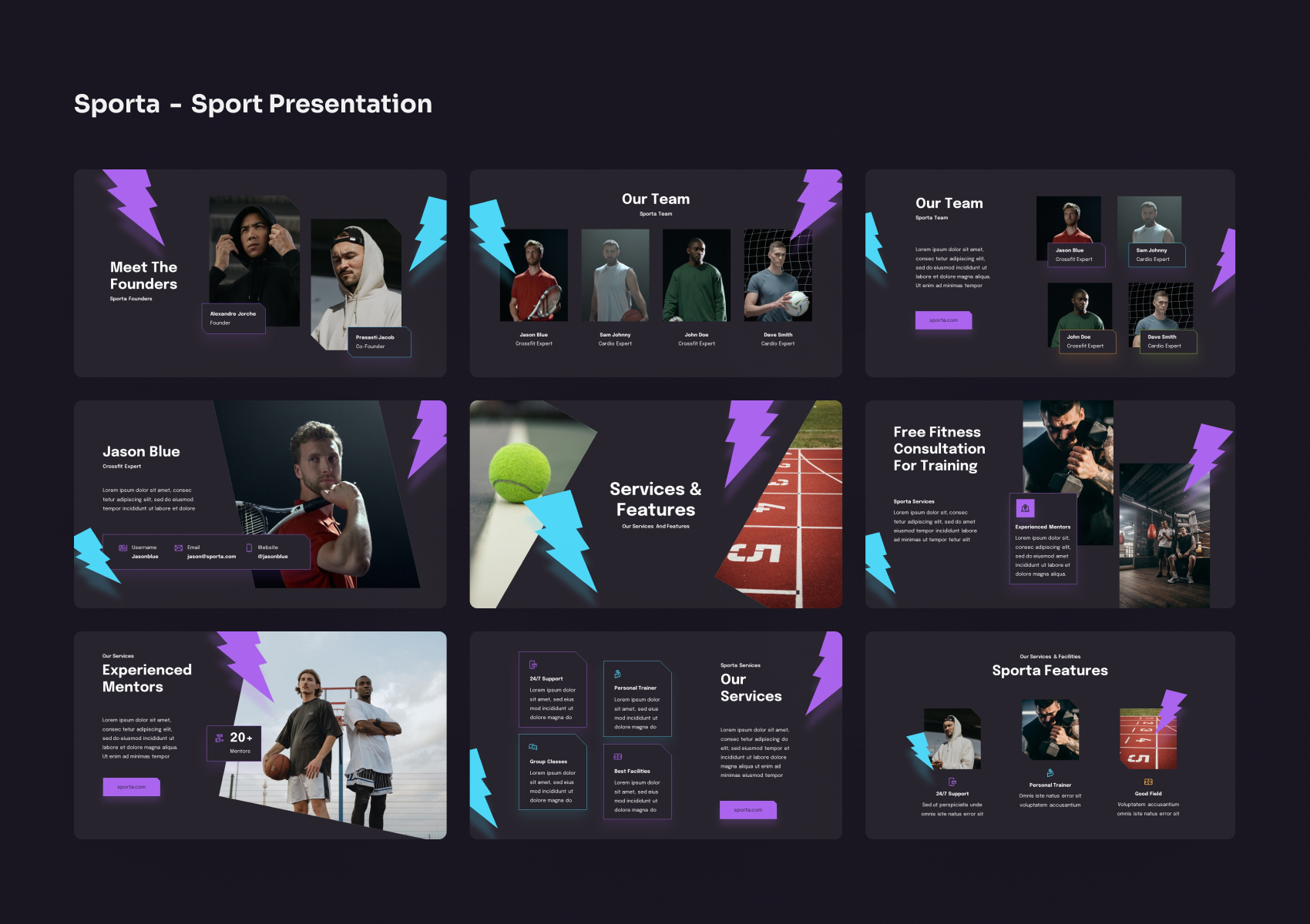 Sporta - Sport PowerPoint Presentation, Presentation Templates ...