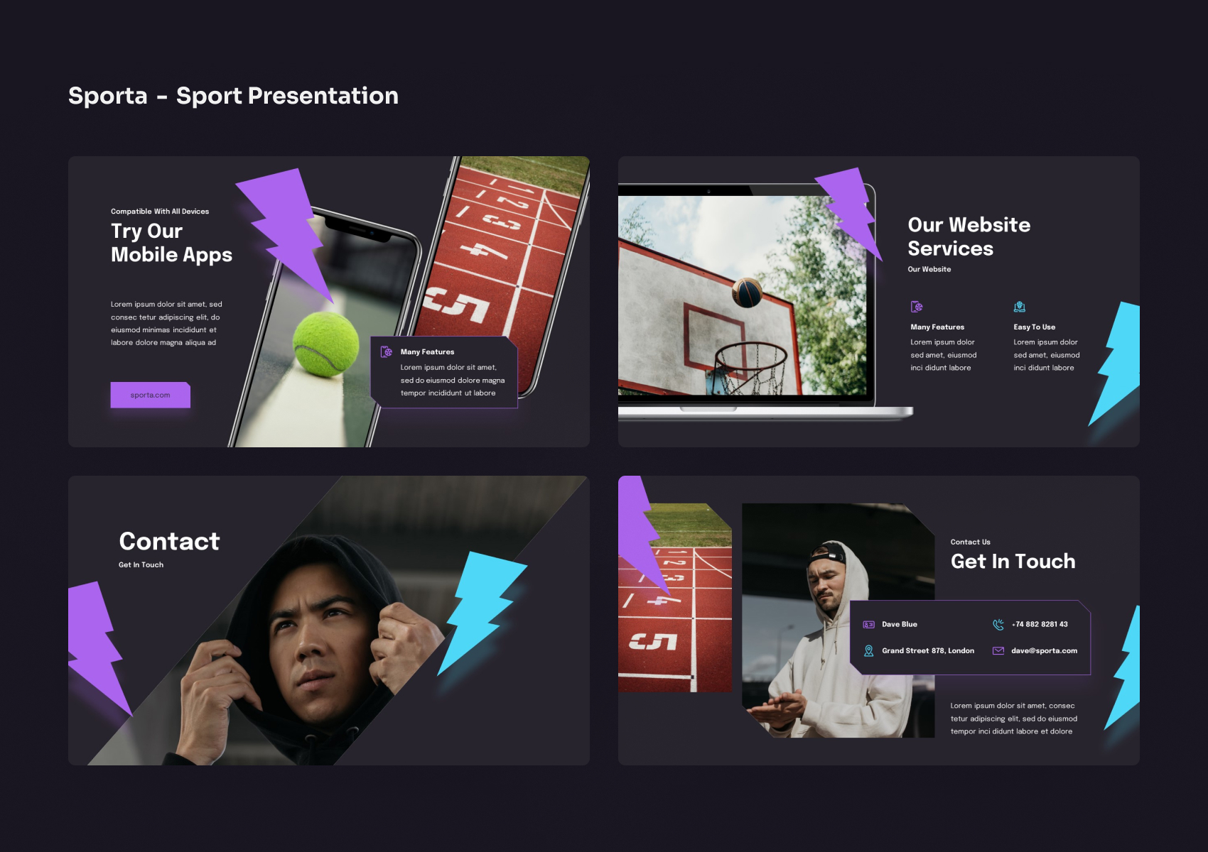 Sporta - Sport PowerPoint Presentation, Presentation Templates ...