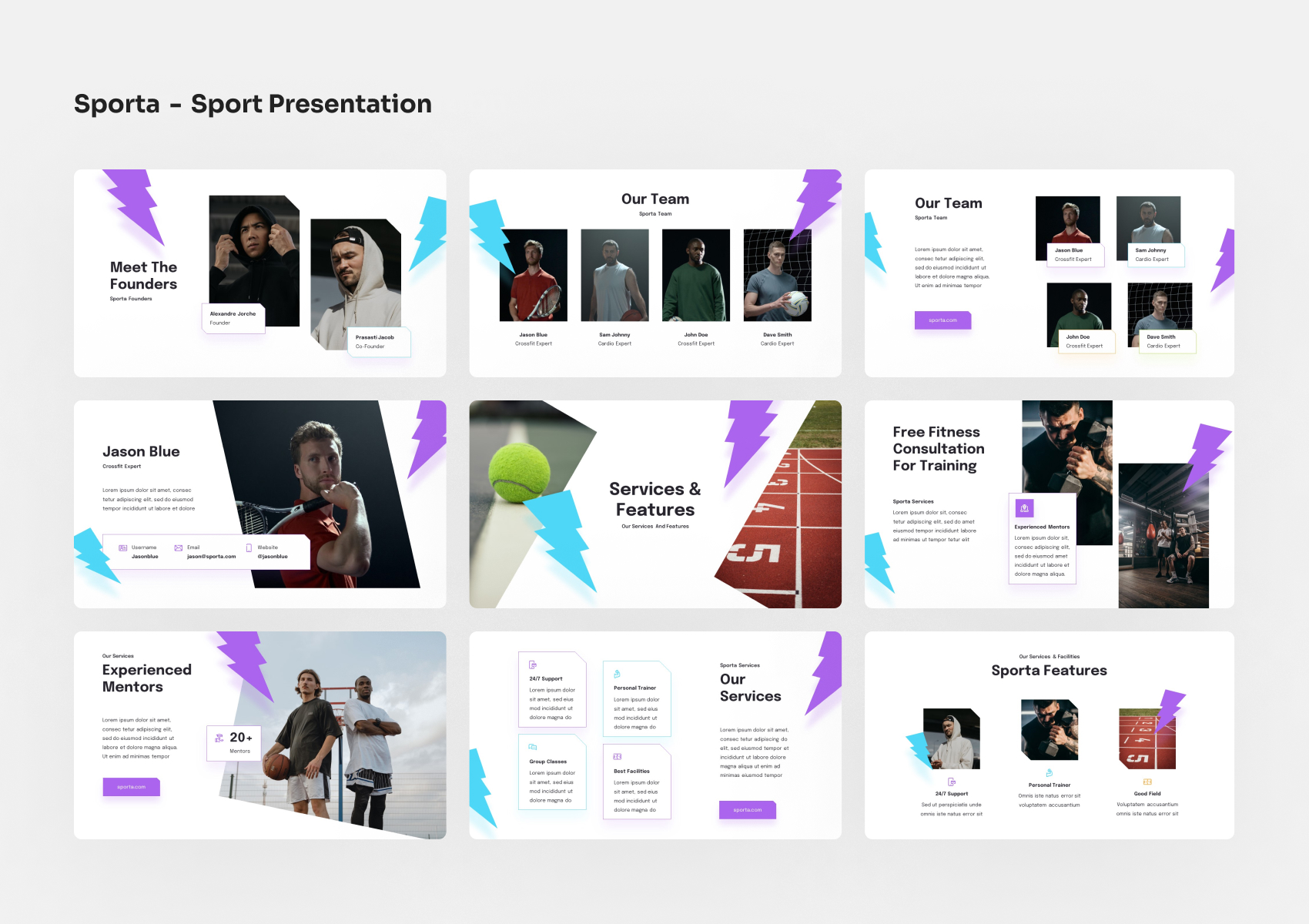 Sporta - Sport PowerPoint Presentation, Presentation Templates ...