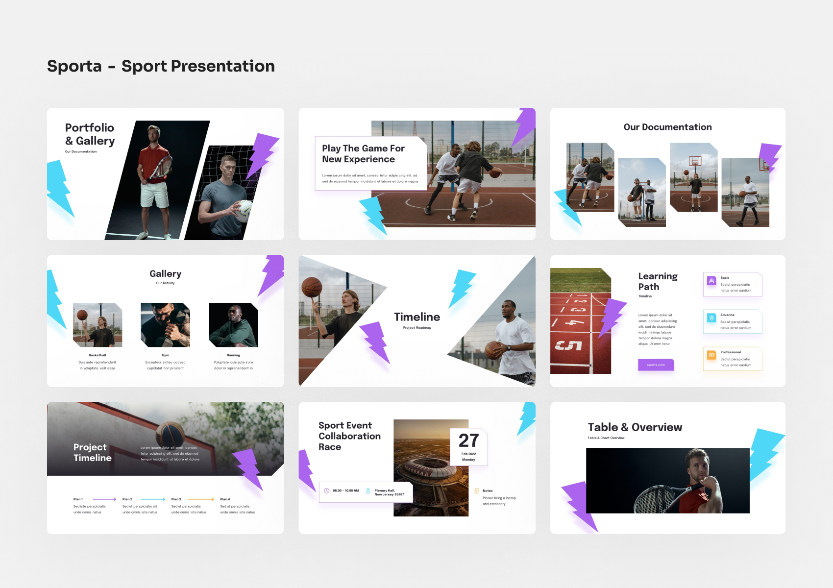 Sporta - Sport PowerPoint Presentation, Presentation Templates ...