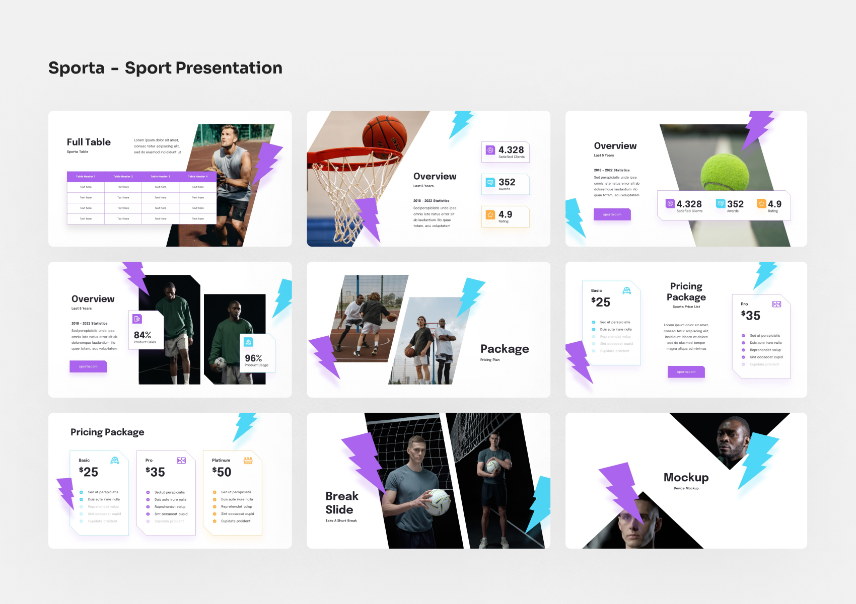 Sporta - Sport PowerPoint Presentation, Presentation Templates ...