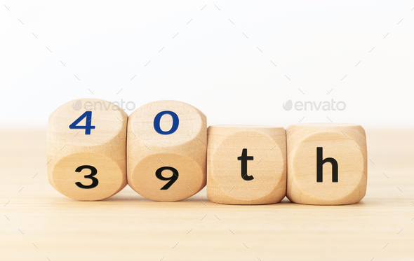 Turning 40 years old concept Stock Photo by fotodestock | PhotoDune