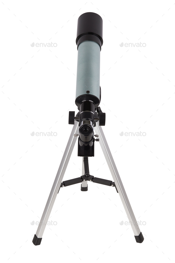 Modern telescope isolated Stock Photo by pioneer111 | PhotoDune